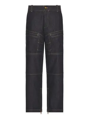 Moncler Straight Leg Jeans - Blue Denim