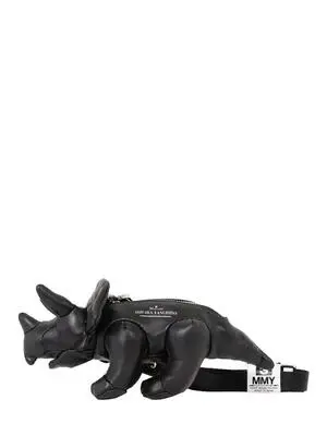 Mihara Yasuhiro Mini Triceratops Shoulder Bag - Black