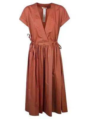 TWINSET Tie-detail Wrap Dress - Brown