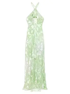 Ermanno Scervino Jacquard Maxi Dress - Green