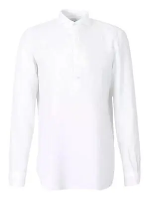 VINCENZO DI RUGGIERO Linen Polo Shirt - White