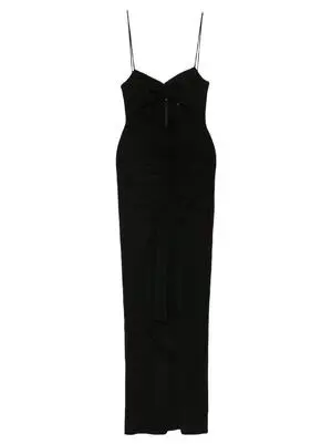 NISSA Cut-out Maxi Dress - Black
