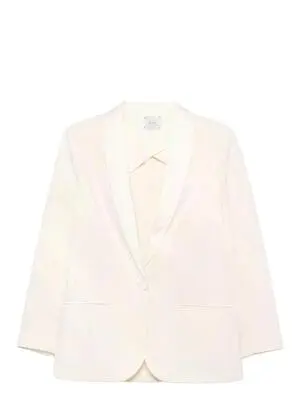 ALYSI Patterned Jacquard Blazer - Neutrals
