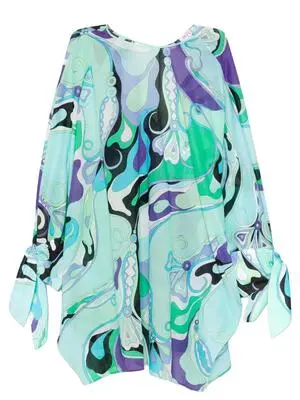 Emilio Pucci Printed Mini Dress - Green