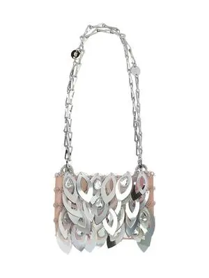 Rabanne Mini Disc-embellished Shoulder Bag - Neutrals