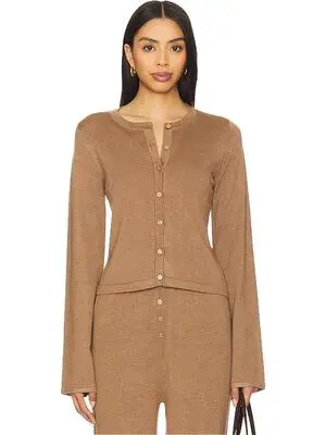 SNDYS. X Revolve August Button Down Top - Brown