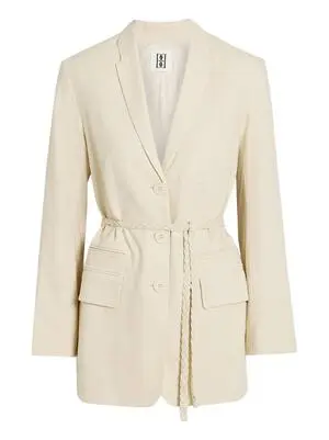 BY MALENE BIRGER Porter Linen-blend Blazer - Ecru