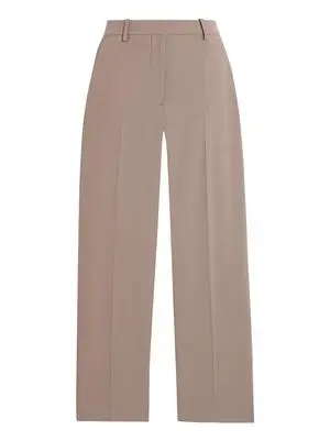 BY MALENE BIRGER Igda Crepe Straight-leg Pants - Taupe