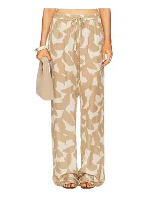 Enza Costa Cupro Resort Pant - Floral Camo