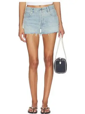 FRAME The Hang Short In Blue Denim - Beetle