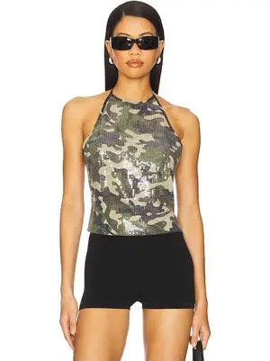 Miaou Natalia Halter Top - Camo