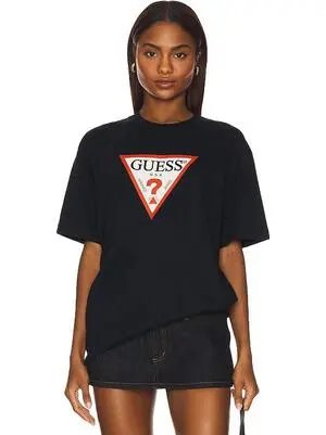 Guess Iconic Tee In Navy - Daring Ocean