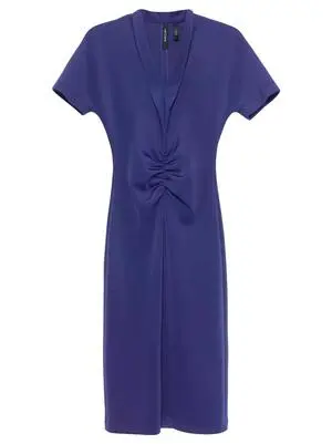 MARCCAIN Gathered Midi Dress - Purple