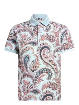 Etro Cotton Polo Shirt - Blue