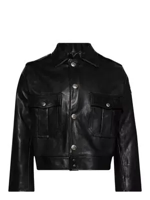 EARTHLING VIP Crew Leather Jacket - Black