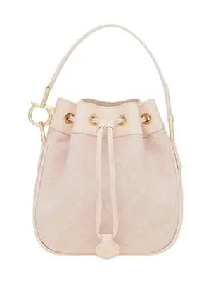 FERRAGAMO Monogram Bucket Bag - Pink