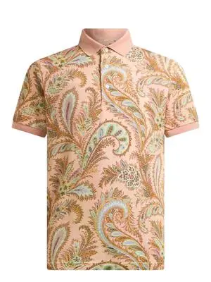 Etro Cotton Polo Shirt - Pink