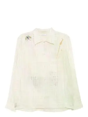 SKY HIGH FARM WORKWEAR Embroidered Shirt - Neutrals