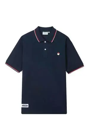 CHOCOOLATE Logo-patch Polo Shirt - Blue