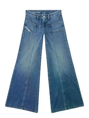 DIESEL D-akii Wide-leg Denim Jeans - Blue