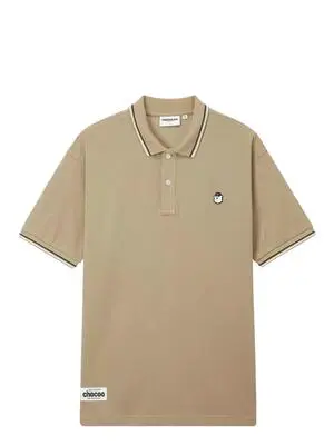 CHOCOOLATE Logo-patch Polo Shirt - Neutrals