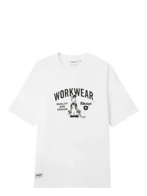 CHOCOOLATE Graphic-print Cotton T-shirt - White