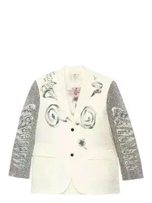 JEAN PAUL GAULTIER Multi-tattoo Blazer - Neutrals