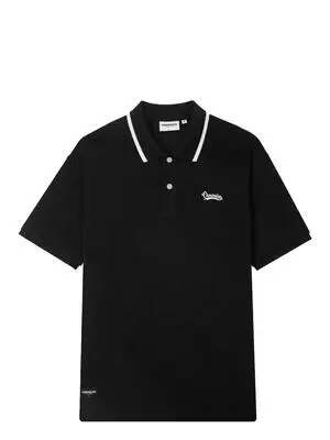 CHOCOOLATE Logo-embroidered Polo Shirt - Black