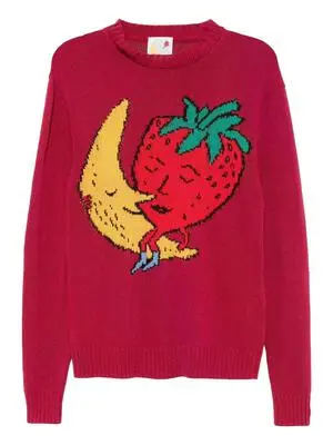 SKY HIGH FARM WORKWEAR Graphic-print Jumper - Red
