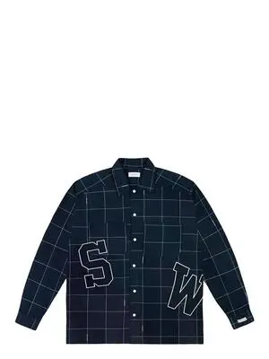 SAINTWOODS Flannel Shirt - Blue