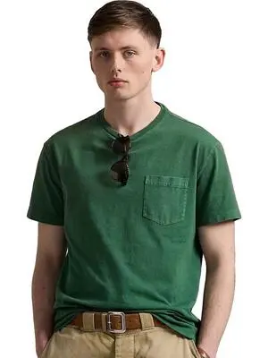 Ralph Lauren Classic Fit Weathered Pocket T-shirt - Washed Forest