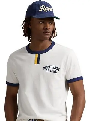 Ralph Lauren Standard Fit Slub Jersey Graphic T-shirt - Nevis