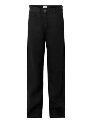 THE ROW Tarley High-rise Straight-leg Jeans - Black