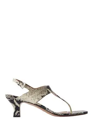 Paris Texas Paris Texas Portofino Snake-Effect Leather Sandals Snake Print