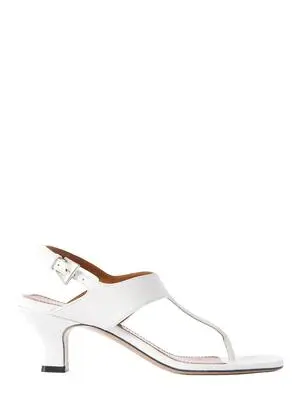 Paris Texas Portofino Leather Sandals - White