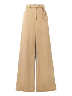 Gabriela Hearst Norman Belted Wide-leg Pants - Brown