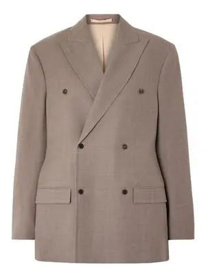 Carven CARVEN Double-Breasted Wool Blazer Neutrals