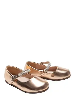 TULLEEN Margot Pearl Band Flat - Champagne