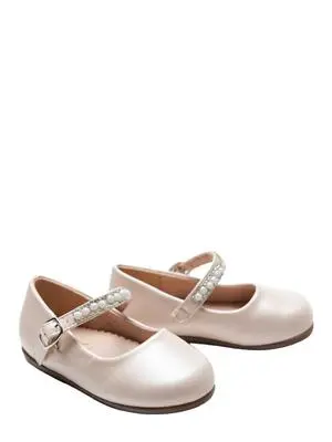 TULLEEN Margot Pearl Band Flat - Cream