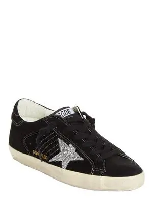 GOLDEN GOOSE Golden Goose Super-Star Low-Top Sneaker Black/ Silver