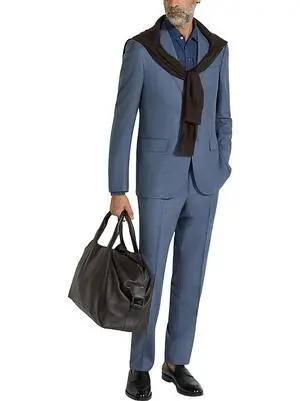 Zegna Centoventimila Wool Suit - Light Avio Blue