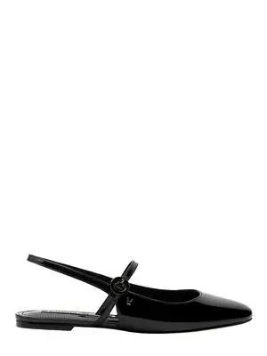Larroude Georgina Ballet Flats - Black