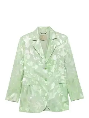 Ermanno Scervino Floral-jacquard Blazer - Green