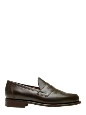 SANDERS Penny Loafers - Brown