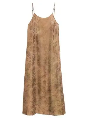 UMA WANG Anaya Midi Dress - Brown