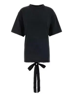 Balenciaga Lace-up Back T-shirt - Black