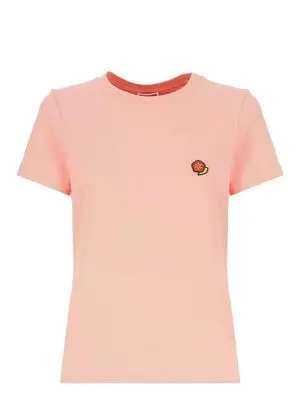 Kenzo Logo-embroidered T-shirt - Pink