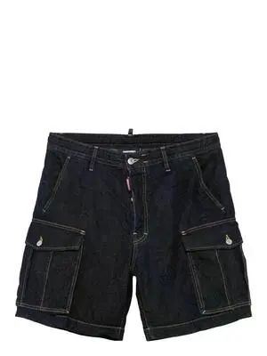 Dsquared2 Denim Cargo Shorts - Blue
