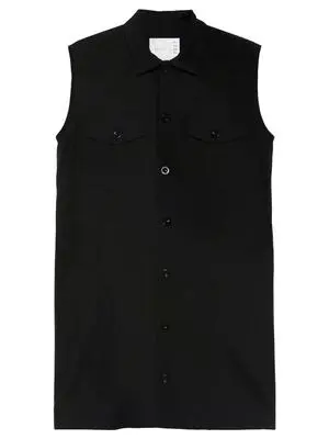 Sacai Sleeveless Mini Dress - Black