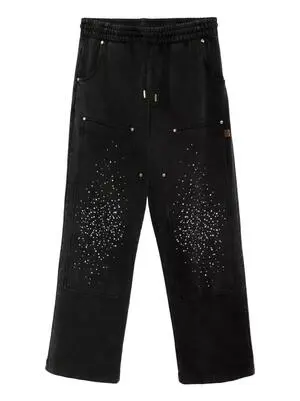 Casablanca La Premonition Crystal-embellished Pants - Black